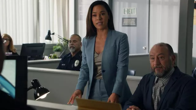 Theory Treeca Pants worn by Emily Lopez (Jessica Camacho) as seen in ...