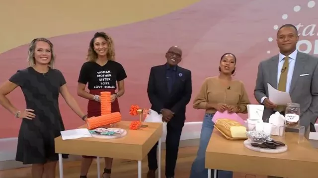 Love Squad W.M.S.B Tee worn by Ally Love as seen in Today on October 6 ...