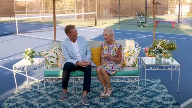 Naot 'Pixie' Sandal in White/ Silver Combo Leather worn by Ellen ...