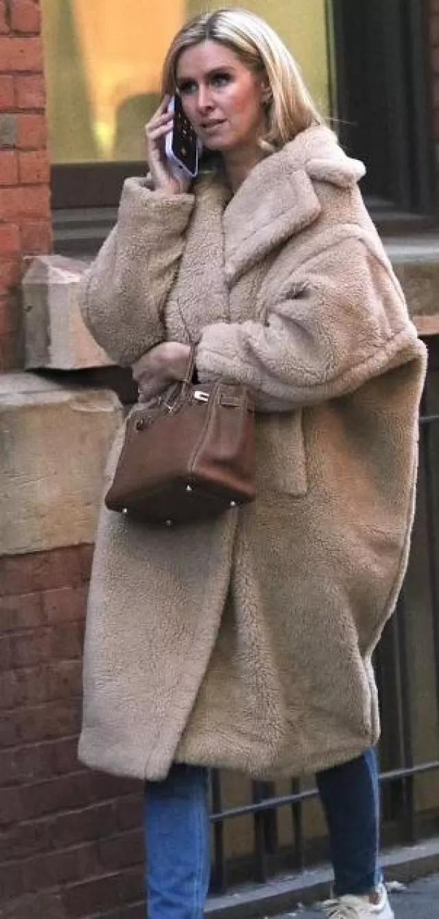 Max Mara Teddy Coat worn by Nicky Hilton Rothschild in New York City on ...