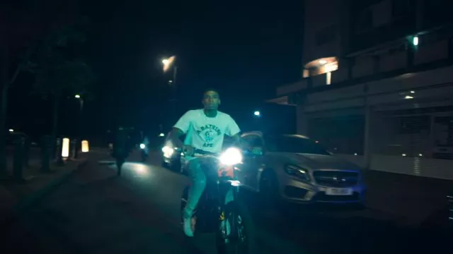 Nike Air Force 1 Low White sneakers worn by NLE Choppa in Badman by ...