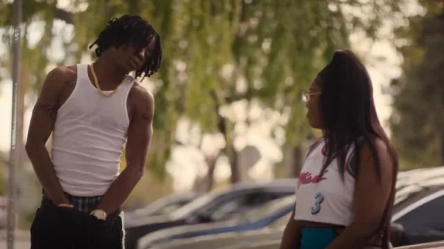 Nike Jer­sey Mi­a­mi Vice Top worn by Mia Knight (KaMillion) as seen in ...