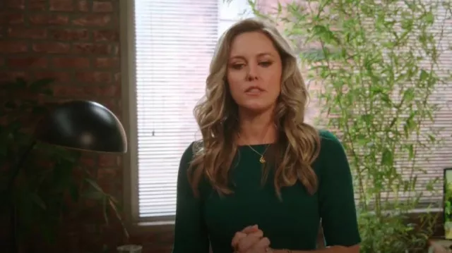 Ted Baker Romolaa Peplum Detail Dress worn by Tami (Taylor Louderman ...