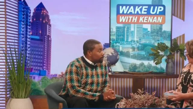 Scotch & Soda Hound­stooth Sweater worn by Kenan Williams (Kenan ...