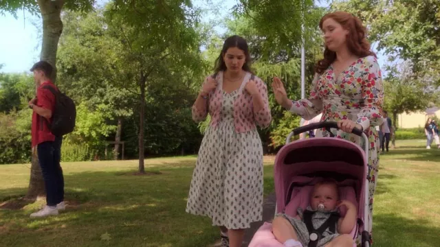 White Floral Dress worn by Morgan (Gabriella Baldacchino) in ...