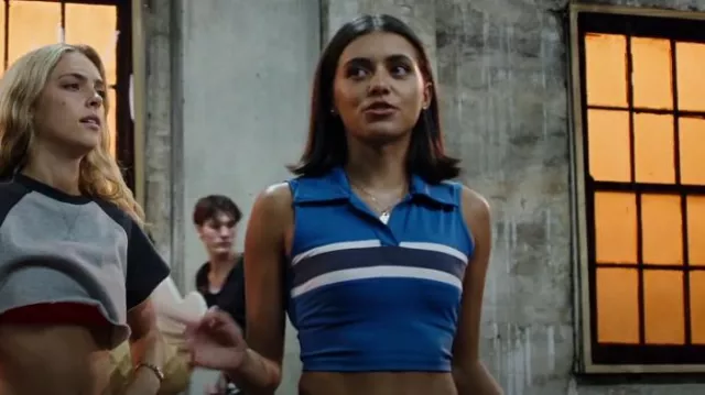 Remi Blu Collar Bra worn by Charlie Levett (Miah Madden) as seen in ...