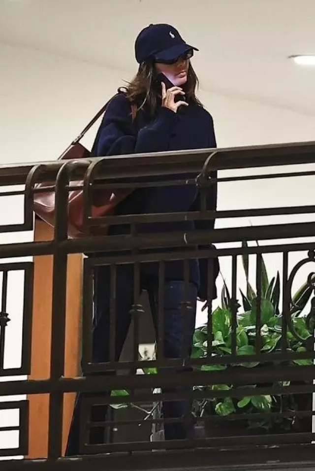 Polo Ralph Lauren Navy Baseball Cap worn by Kendall Jenner in La on ...