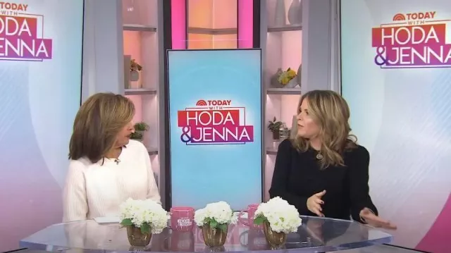 Veronica Beard Nelia Cashmere Crewneck Sweater worn by Jenna Bush Hager ... Veronica Beard Nelia Cashmere Crewneck Sweater worn by Jenna Bush Hager ...