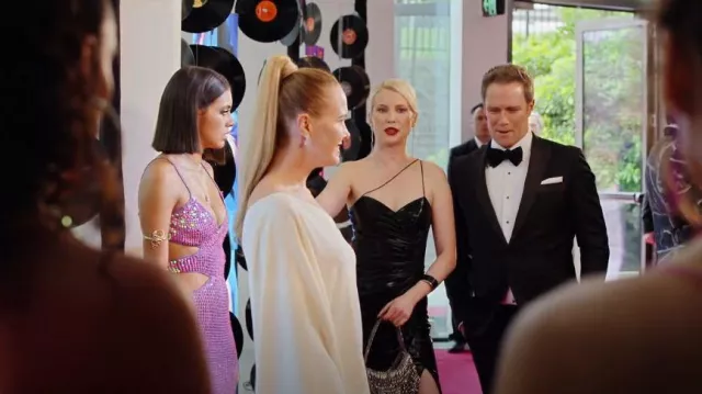 Marchesa Notte Ruched One-shoulder Dress worn by Margot Murray (Emma ...