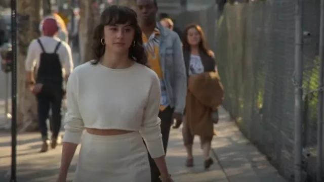 Zara Cropped Knit Sweater and Mini Skirt worn by Riley (Carina Conti II ...