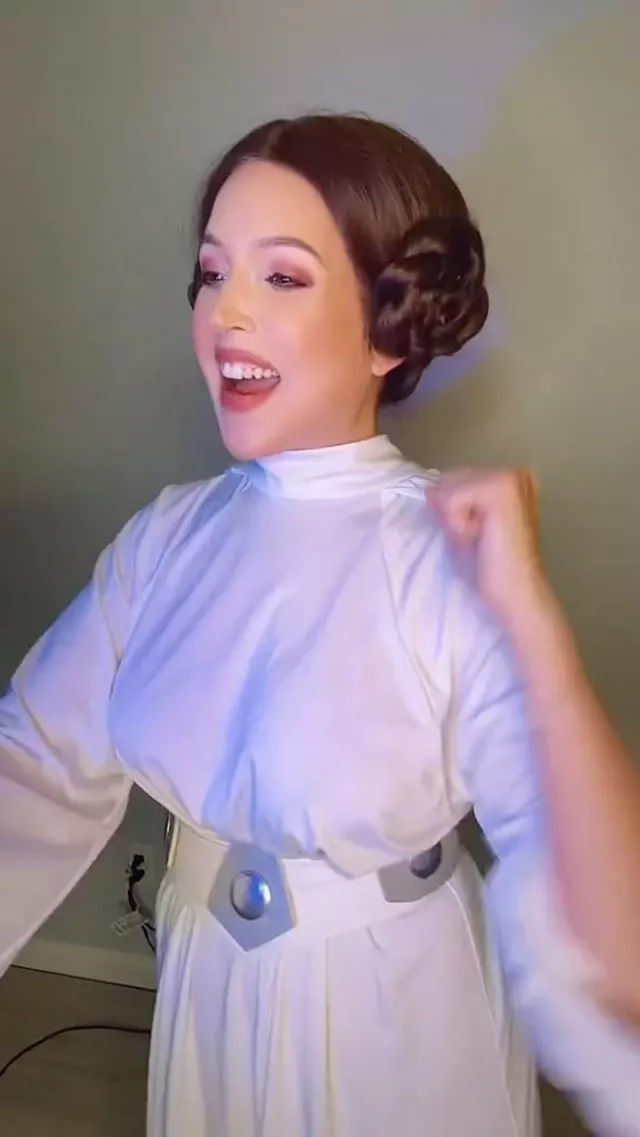 Princess Leia cosplay worn by Nicole-marie Jean on her Instagram ...