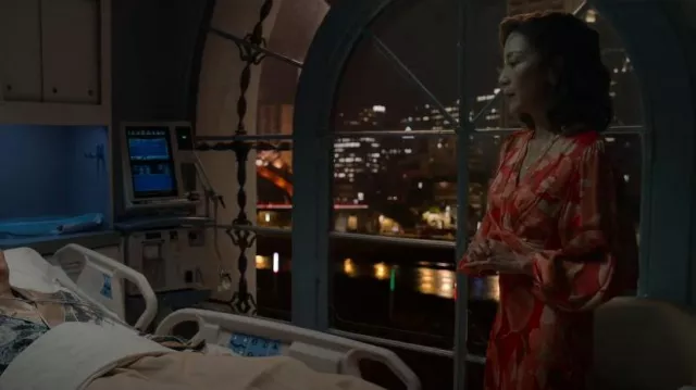 Acler Ash­land Flo­ral-Print Maxi Dress worn by Eileen 'Mama' Sun ...