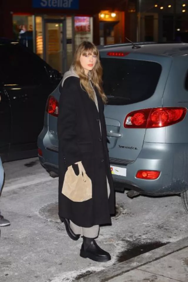 The Row Robin Leather Ankle Booties worn by Taylor Swift in New York ...