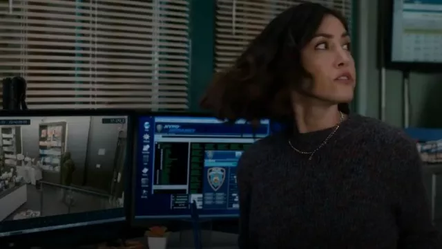 Vince Sweater in Rust Teal Stone worn by Violet Yee (Connie Shi) as ...