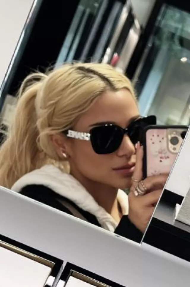 Chanel Pillow Sunglasses worn by Gabi Demartino on her Instagram Story ...
