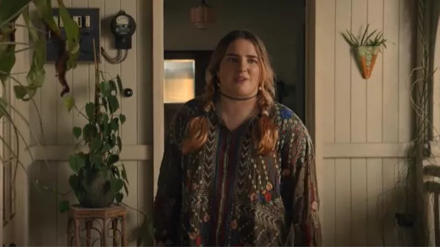 Johnny Was Disha Blouse worn by Daisy (Tegan Stimson) as seen in ...