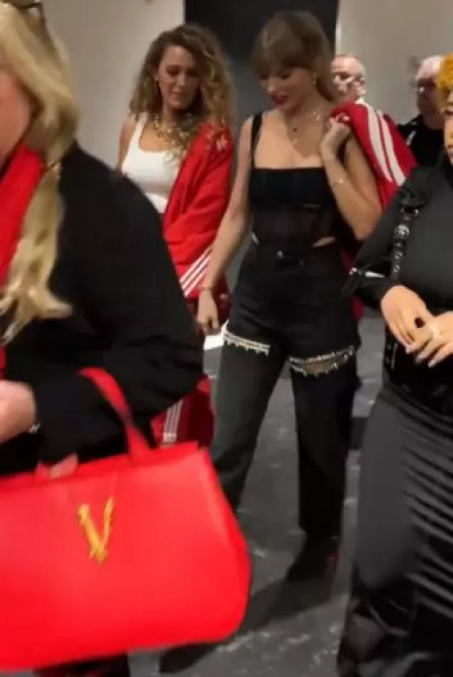 Shay Jewelry Ruby Solitaire Necklace worn by Taylor Swift in Super Bowl ...