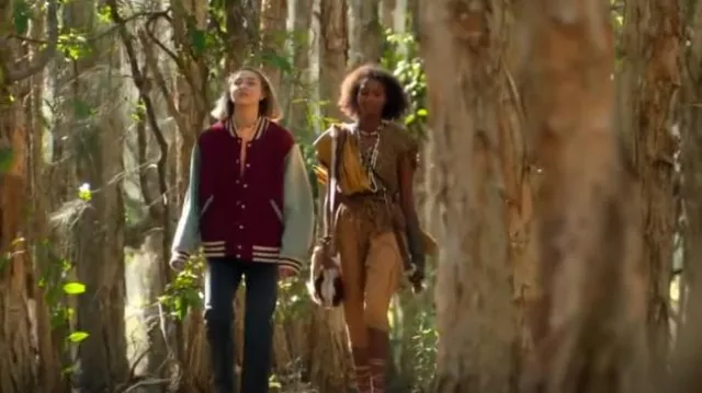 Acne Studios Wool-Blend Var­si­ty Jack­et worn by Izzy Harris (Zyra ...