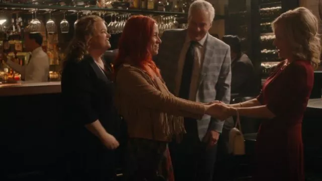 AllSaints Suede Tassel Balfern Jacket worn by D'Arcy Bloom (Alice ...