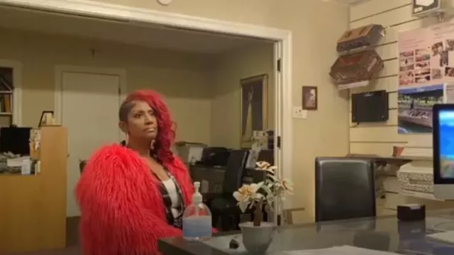 Wild Fable Pink Fur Coat as seen in 90 Day Diaries (S05E07) | Spotern