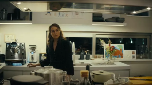 Zara Velvet Shirt Dress worn by Jo Ericsson (Noomi Rapace) as seen in ...