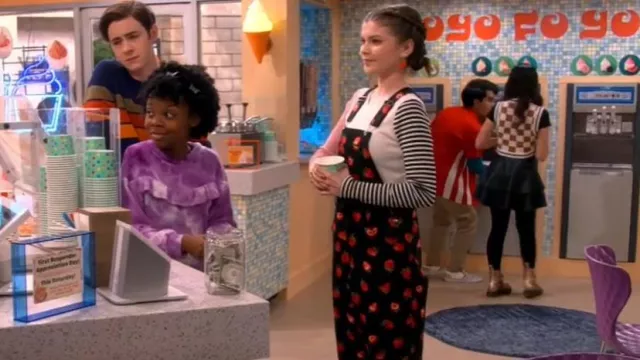 Dangerfield Straw­ber­ry Drill Over­alls worn by Ruby (Kate Godfrey) as ...