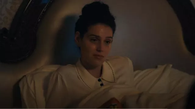 L.K.Bennett Liv Cotton Merino Collared Jumper worn by Rian (Eva Victor ...