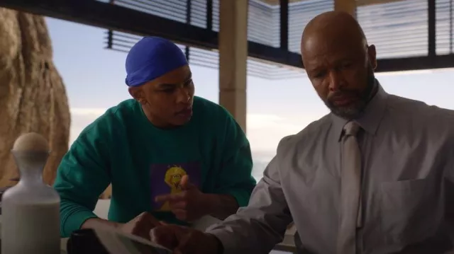 H&M Relaxed Print Sweatshirt worn by Karabo Molapo (Thabang Molaba) as ...