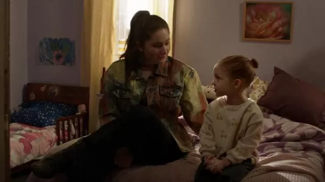 Msgm Dream Tie Dye Jack­et worn by Debbie Gallagher (Emma Kenney) as ...