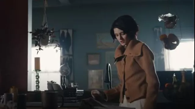 A.L.C. Suki Merino Wool Cardigan worn by Detective Jet Slootmaekers ...