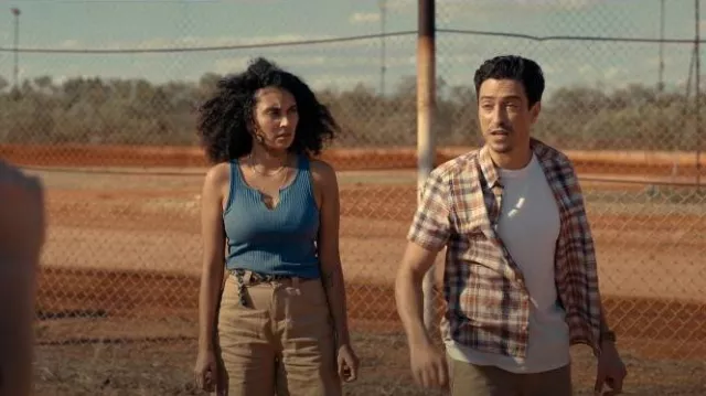 AE Notch Neck Tank Top worn by Cassie (Perry Mooney) as seen in ...