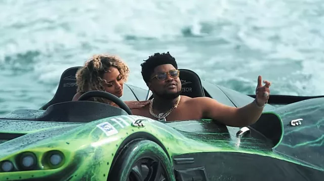 Jacques Marie Mage Red Cat Eye Dealan Sun­glass­es worn by BossMan Dlow ...