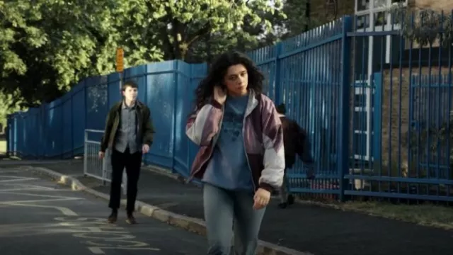 American Vintage Pink and White Jack­et worn by Rochelle Mason (Isis ...