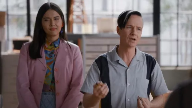 Alessandra Rich Quilted Denim Mini Skirt worn by Ruthie (Patti Harrison ...