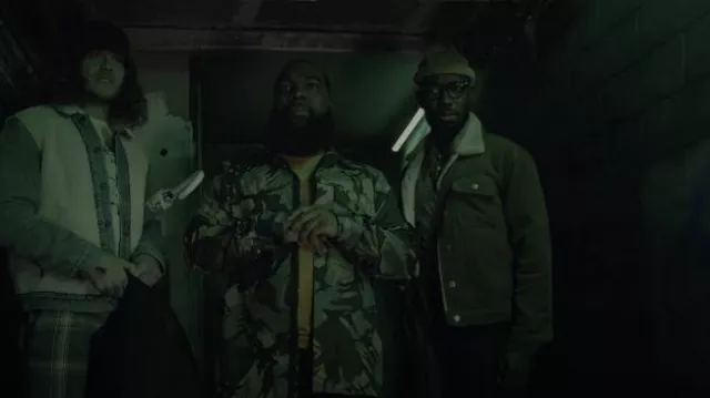 BDG Corduroy Sherpa Teddy Trucker Jacket worn by Keef Knight (Lamorne ...