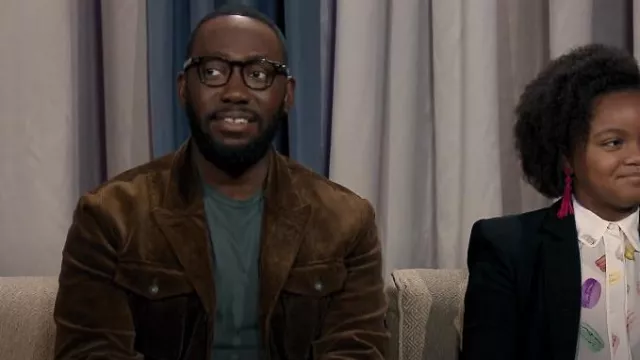 AllSaints Brace Tonic Crewneck T-Shirt worn by Keef Knight (Lamorne ...