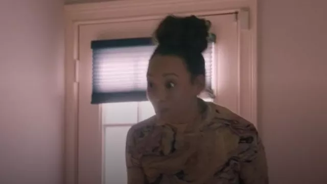 Scotch & Soda Marble Printed Mock Neck Top worn by Katya (Amanda ...