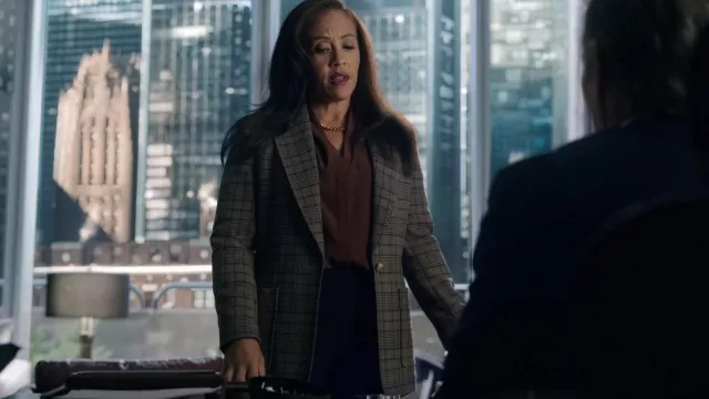 A.L.C Hicks Blaz­er worn by Rena Robinson (Victoria Tate) as seen in ...