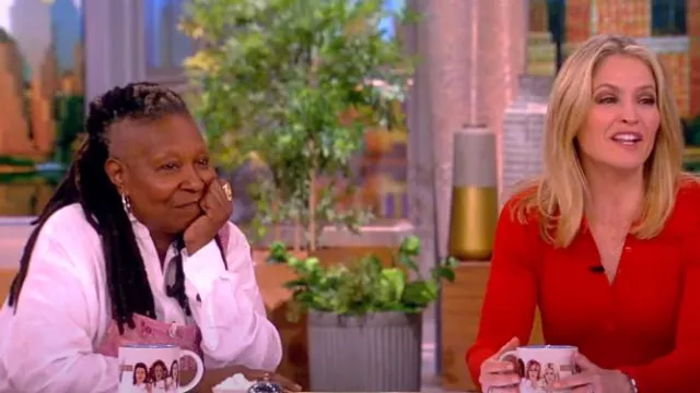 Mangolia Pearl Quiltwork Embroidered Overalls worn by Whoopi Goldberg ...