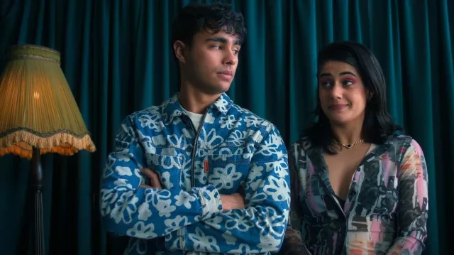 Butter Goods Flow­ers Den­im Jack­et worn by Malakai Mitchell (Thomas ...