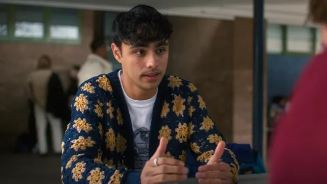 Corridor Floral Crocheted Cardigan worn by Malakai Mitchell (Thomas ...