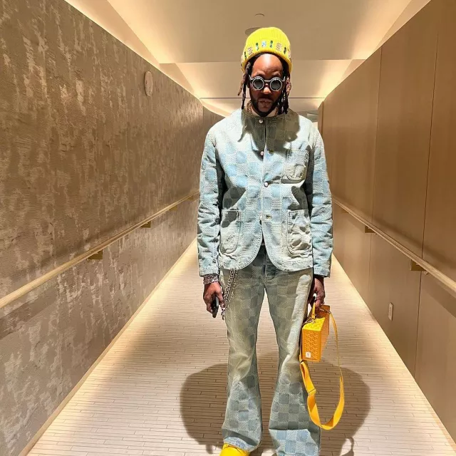 Bonnet Melrose High Yellow Crystal-Cuff porté par 2 Chainz sur le ...