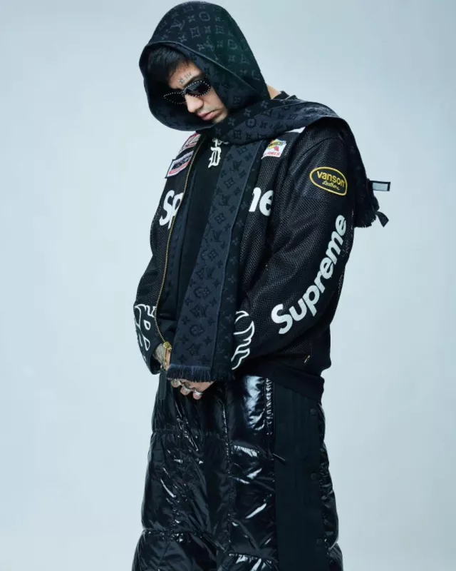 Moncler x Adidas Black Down Track Shorts worn by Duki on the Instagram ...