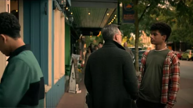 American Eagle Men Super Soft Hooded Flannel Shirt worn by Jared Grace ...