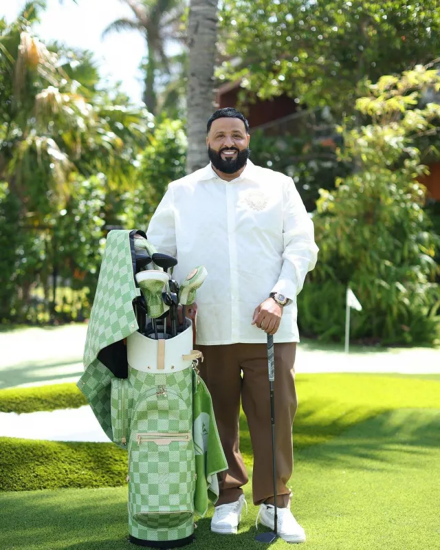 Louis Vuitton x Tyler The Creator Green Damier Head Covers worn by DJ ...