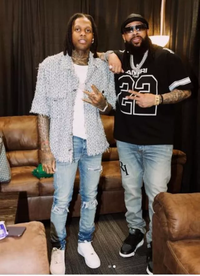 Nike Air Force 1 Low 'White' portée par Lil Durk sur le compte ...