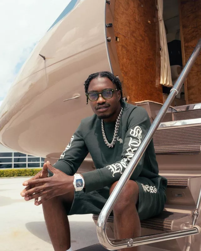 Richard Mille x Bubba Watson White 'RM 055' worn by Lil Tjay on the ...