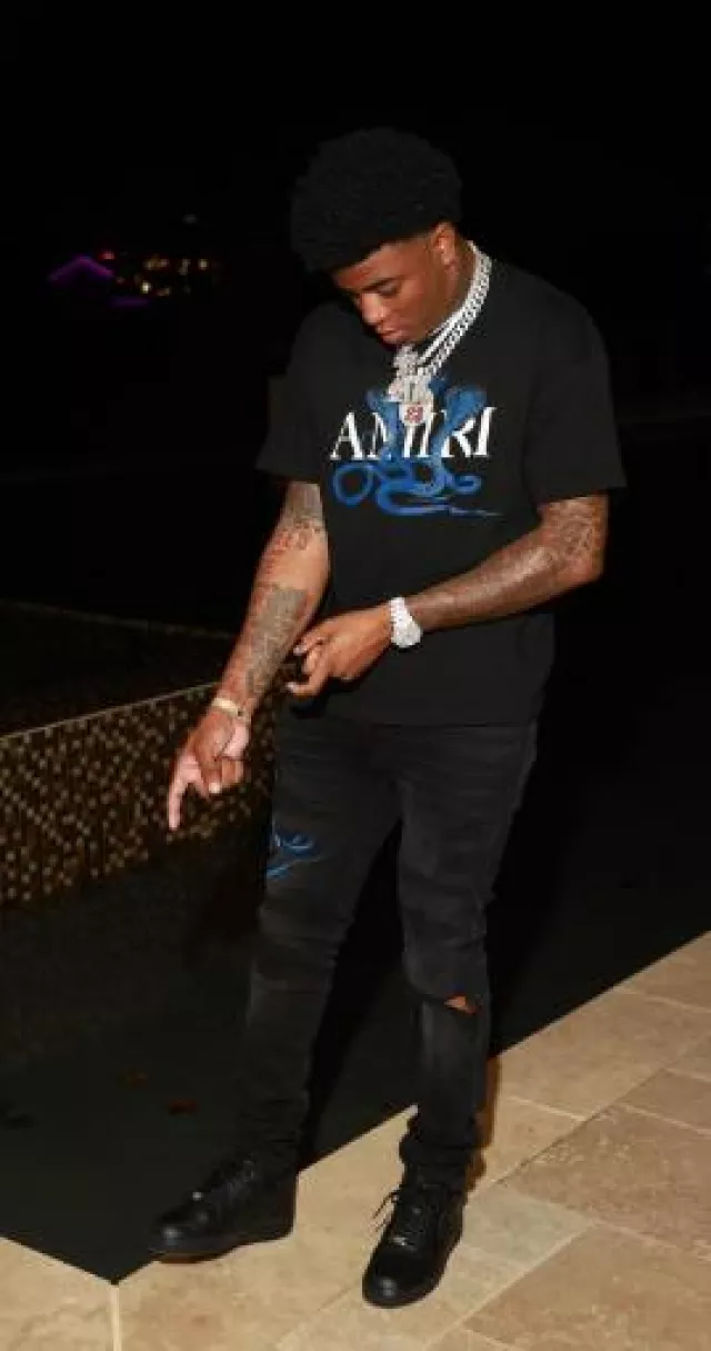 Nike Air Force 1 Low 'Triple Black' worn by Yungeen Ace on the ...