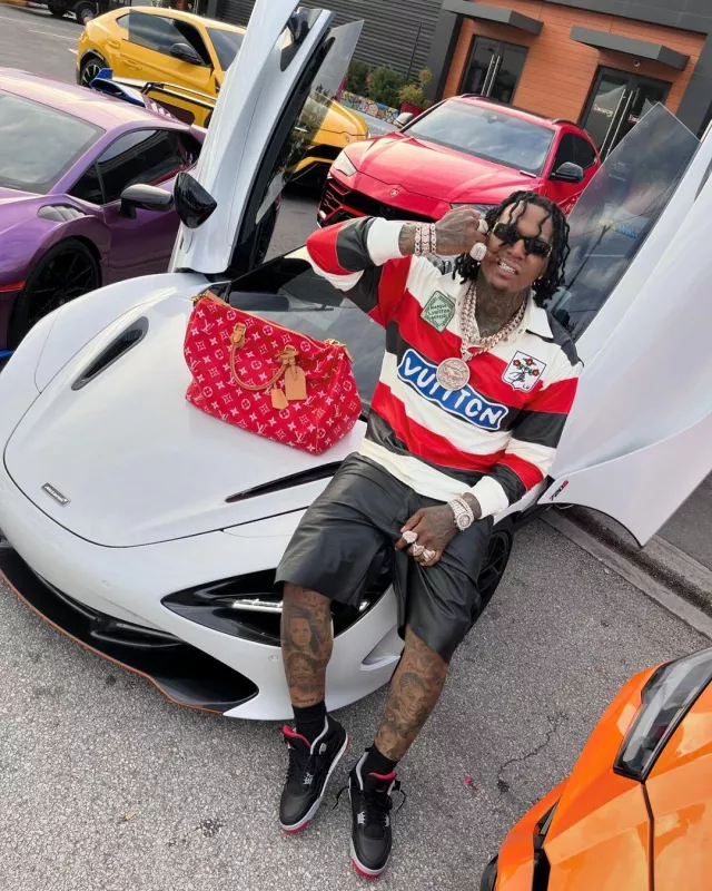 Jordan 4 Retro Bred Reimagined worn by Moneybagg Yo on the Instagram ...