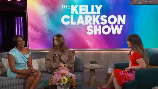 Suede Biker Jacket worn by Freya Allan as seen in The Kelly Clarkson ...